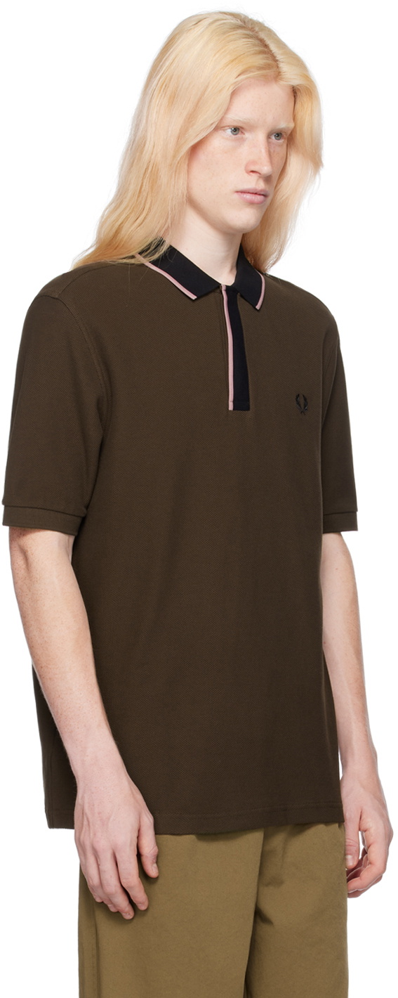 Fred Perry Brown 'The Fred Perry' Polo Fred Perry