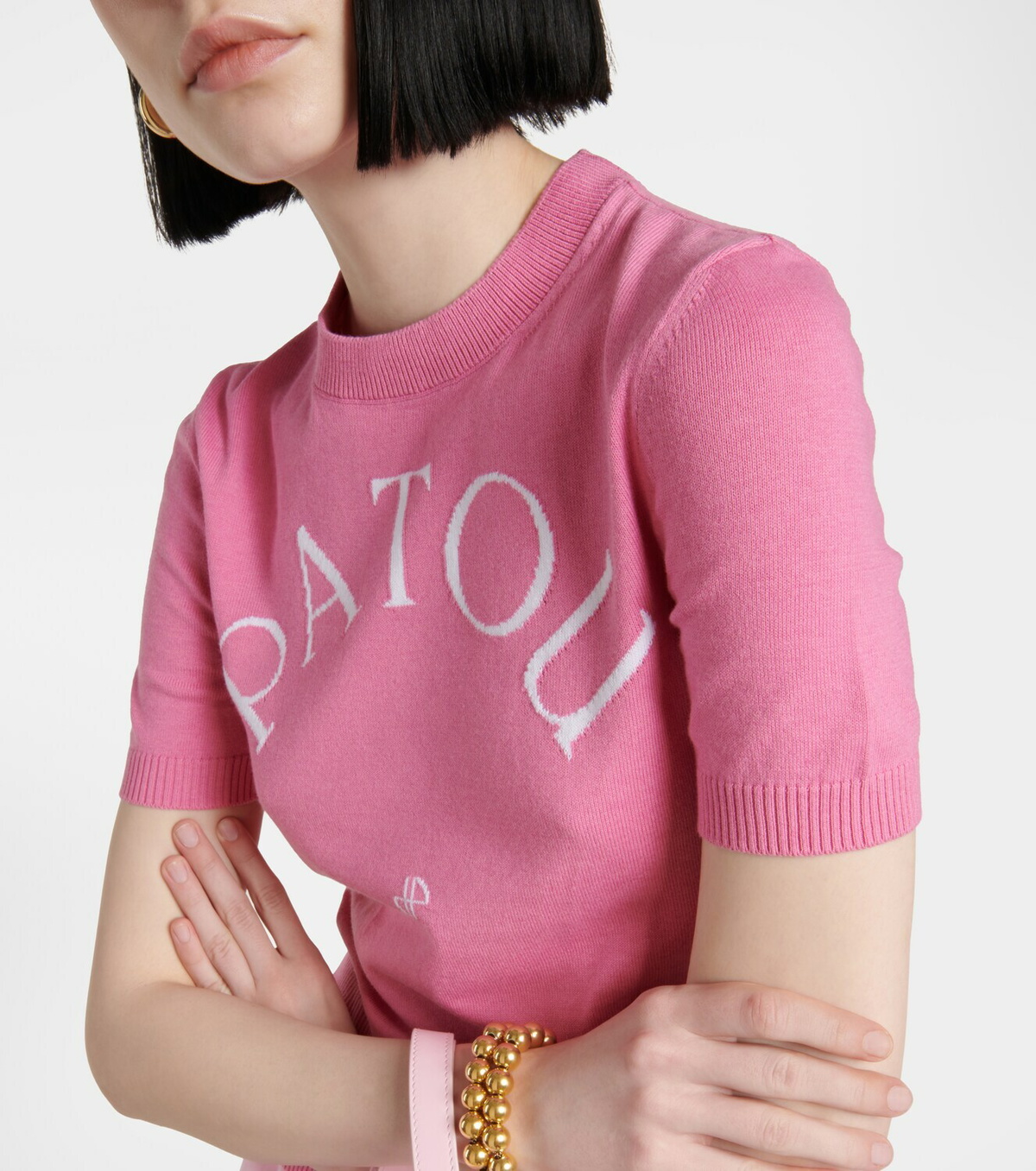 Patou Logo cotton-blend sweater Patou