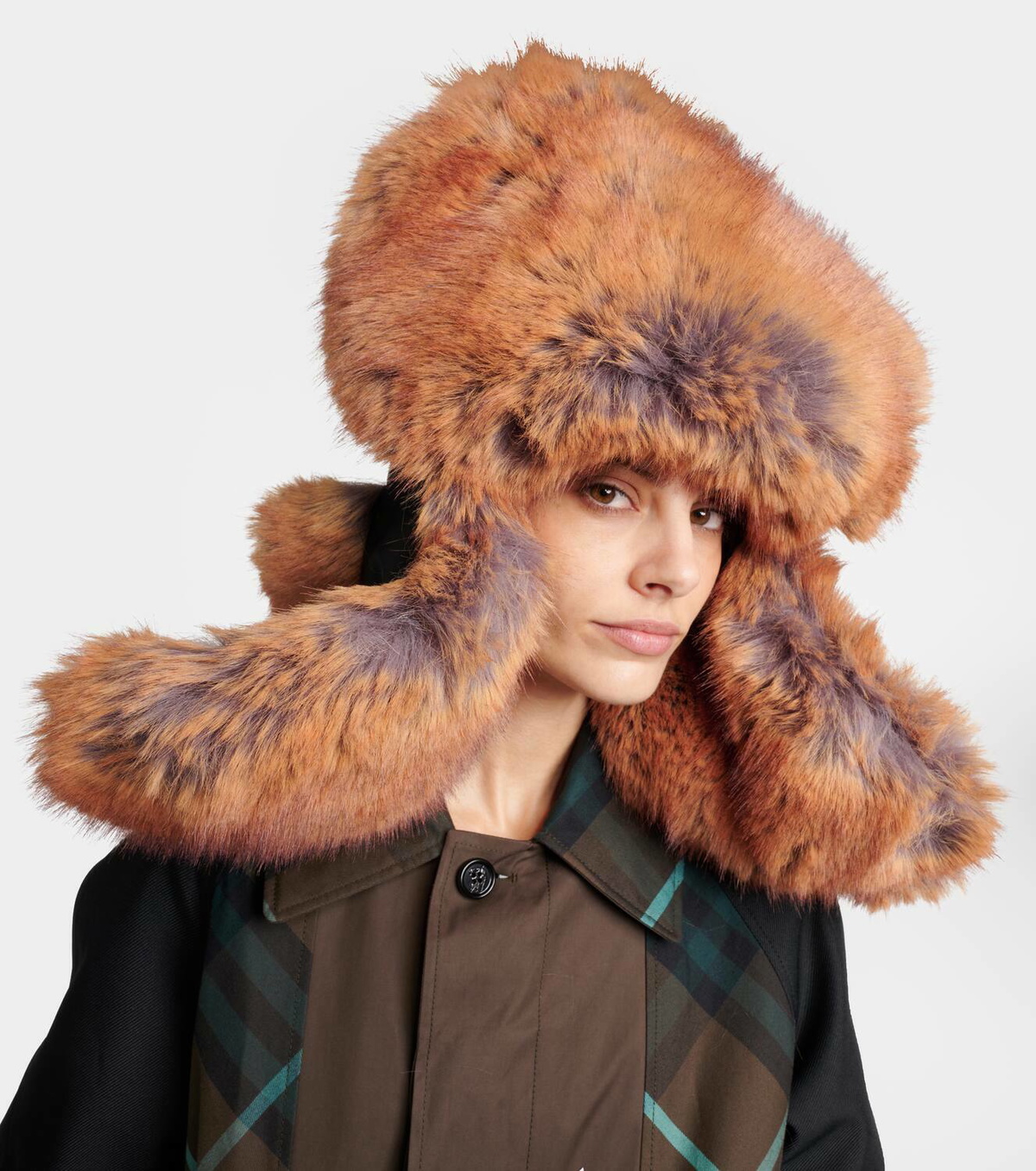 Burberry Oversized faux fur-trimmed hat Burberry