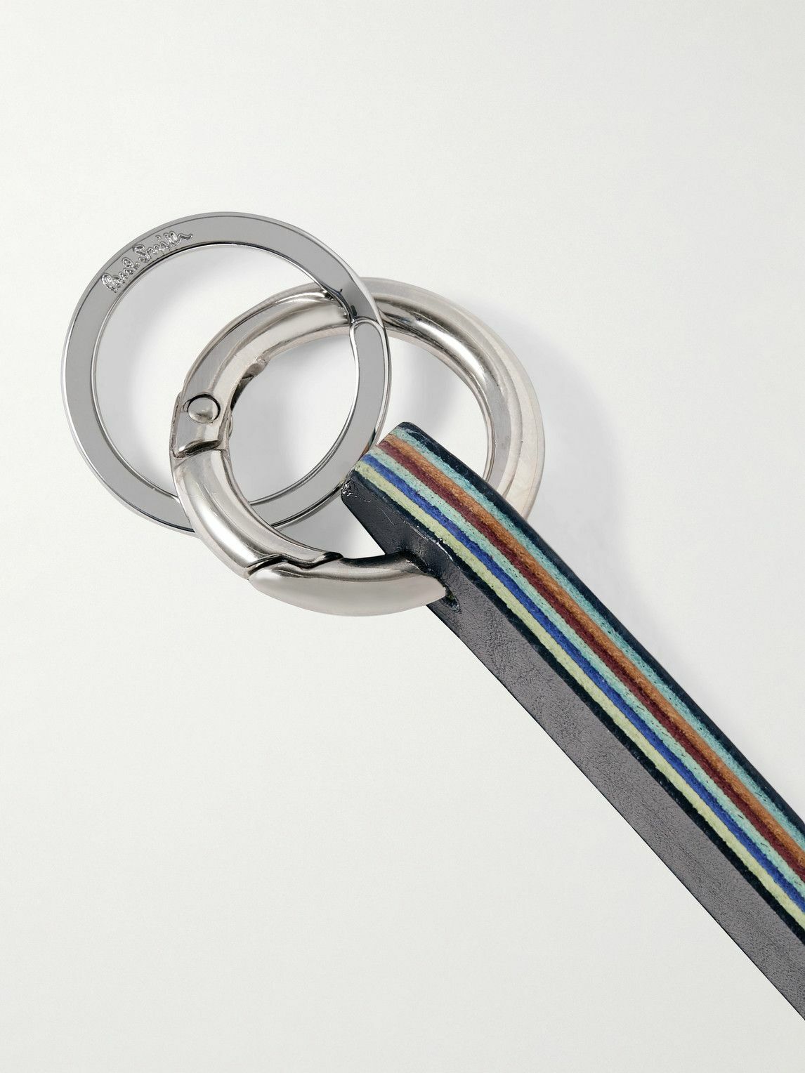 Paul Smith - Logo-Embossed Leather Keychain Paul Smith
