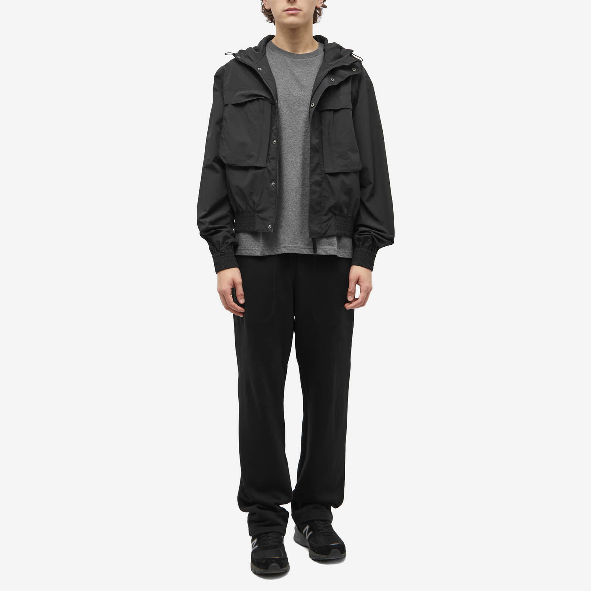 A.P.C. Men's Joachim Small VPC Logo T-Shirt in Heathered Light Grey A.P.C.