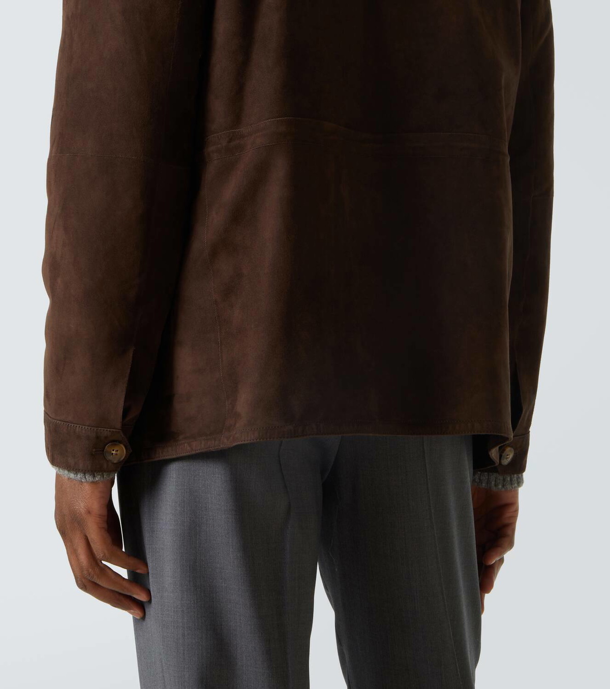 Canali Leather field jacket Canali