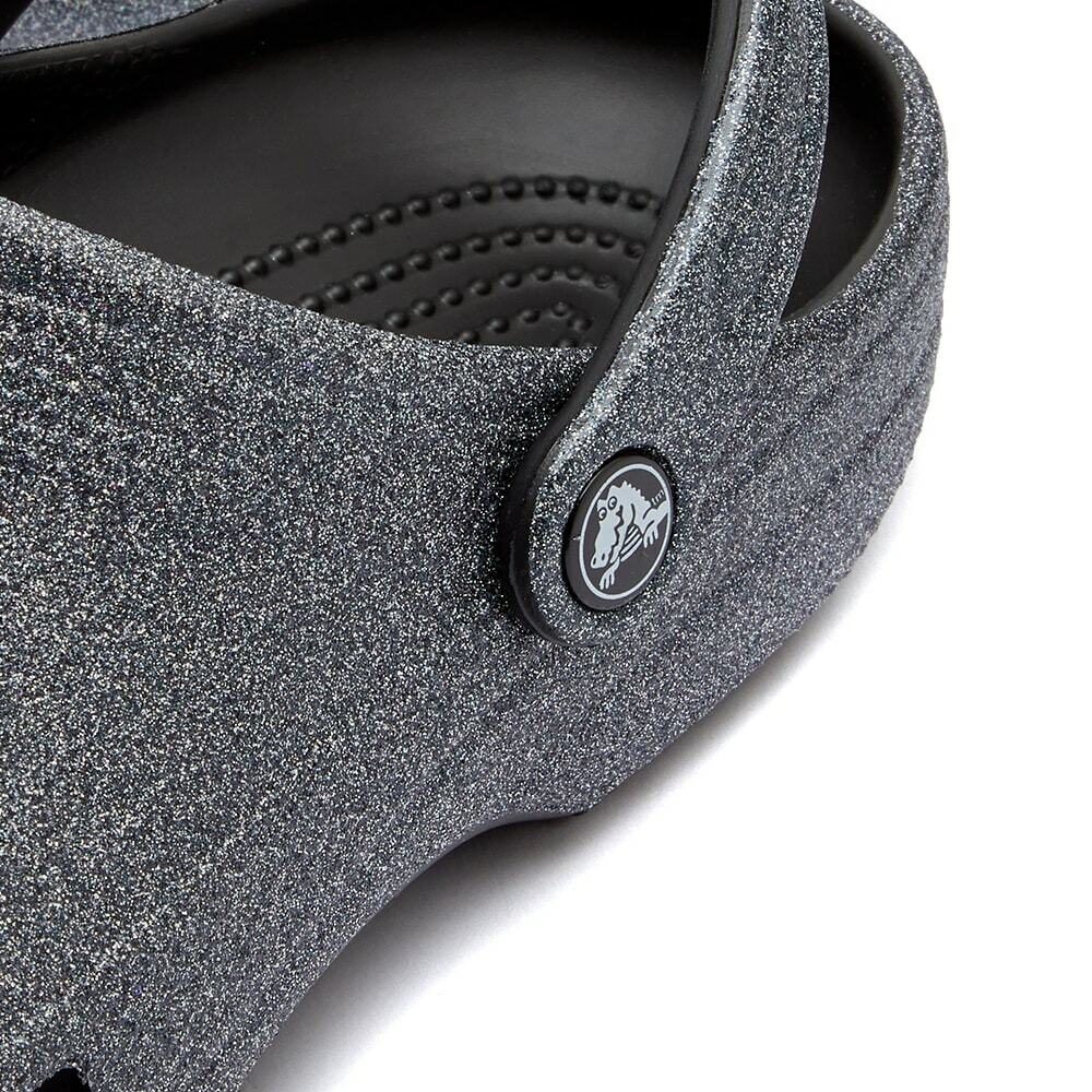 Crocs Women's Classic Glitter II Clog in Black Crocs