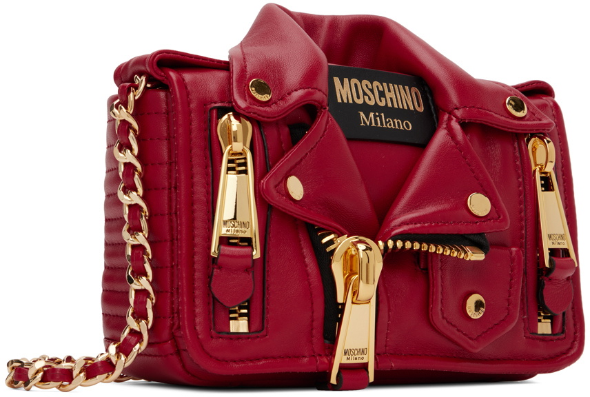 Moschino Red Biker Bag Moschino
