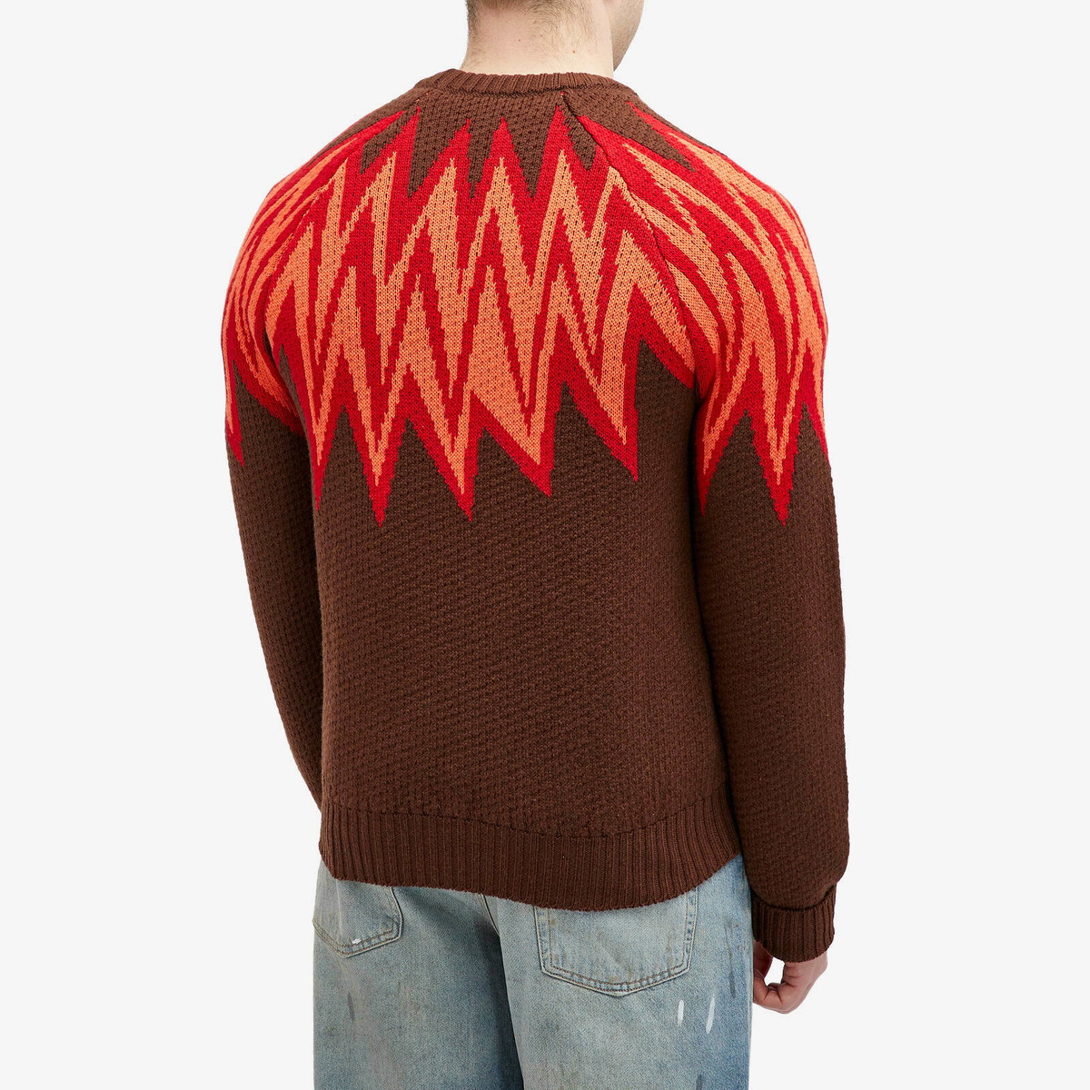 Marni Men's Fire Island Crew Sweat in Chestnut Marni