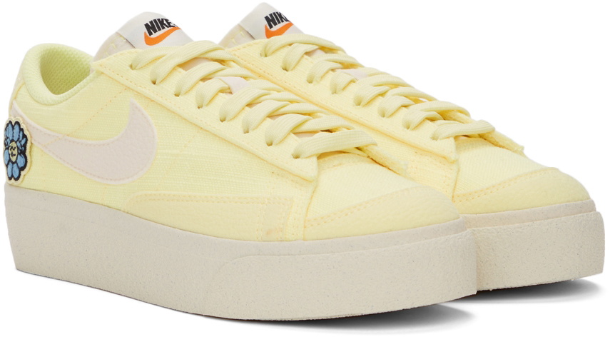 Nike Yellow Blazer Low Platform Sneakers Nike