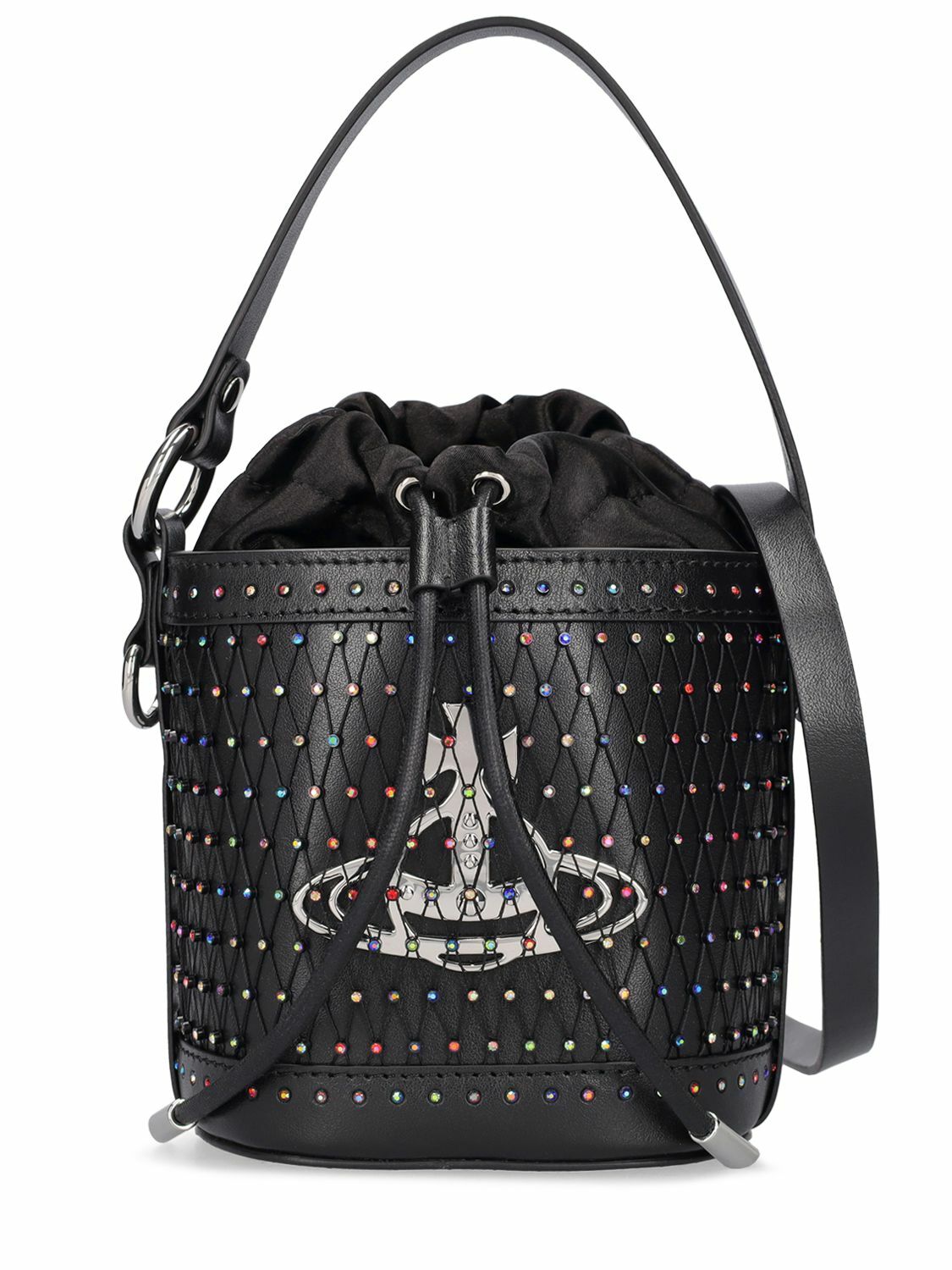 VIVIENNE WESTWOOD - Daisy Leather & Crystal Bucket Bag Vivienne Westwood