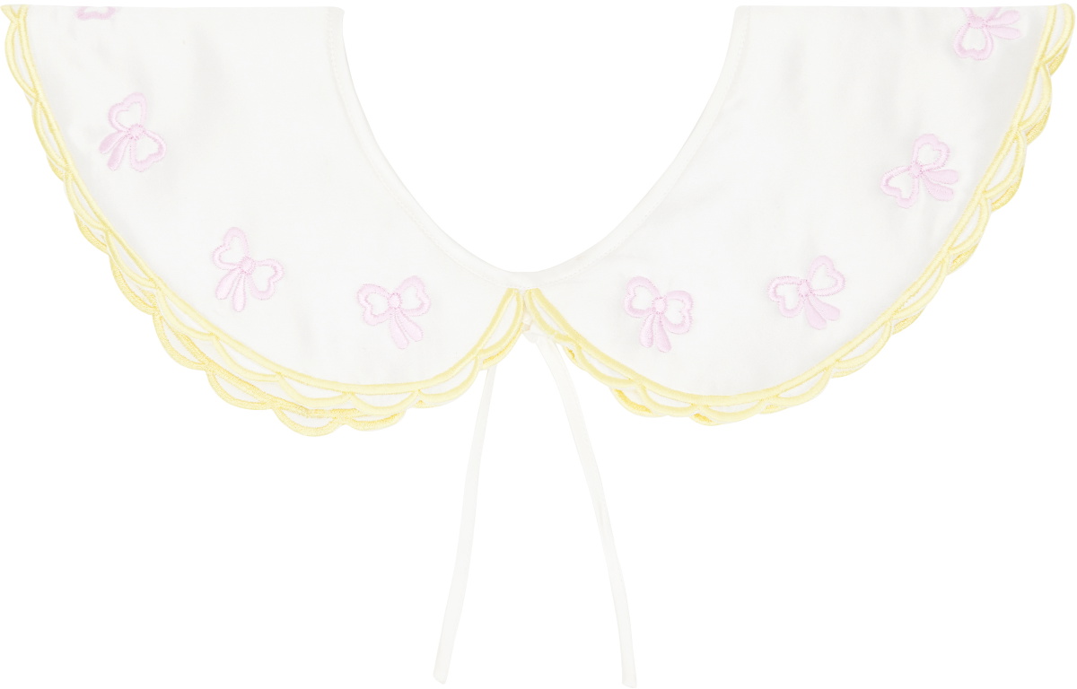 Ashley Williams White Embroidered Collar Ashley Williams