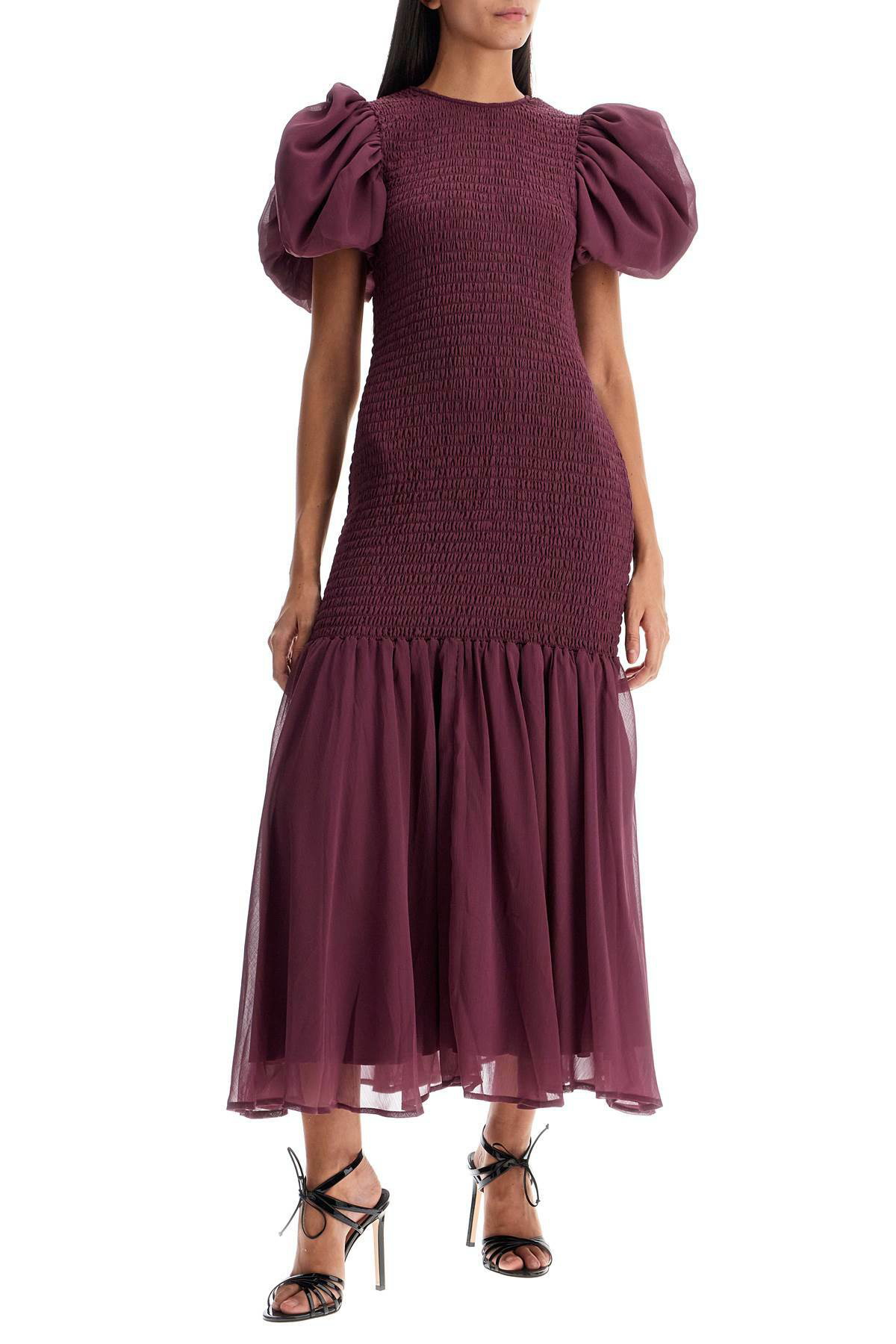 ROTATE chiffon smock dress Purple Rotate