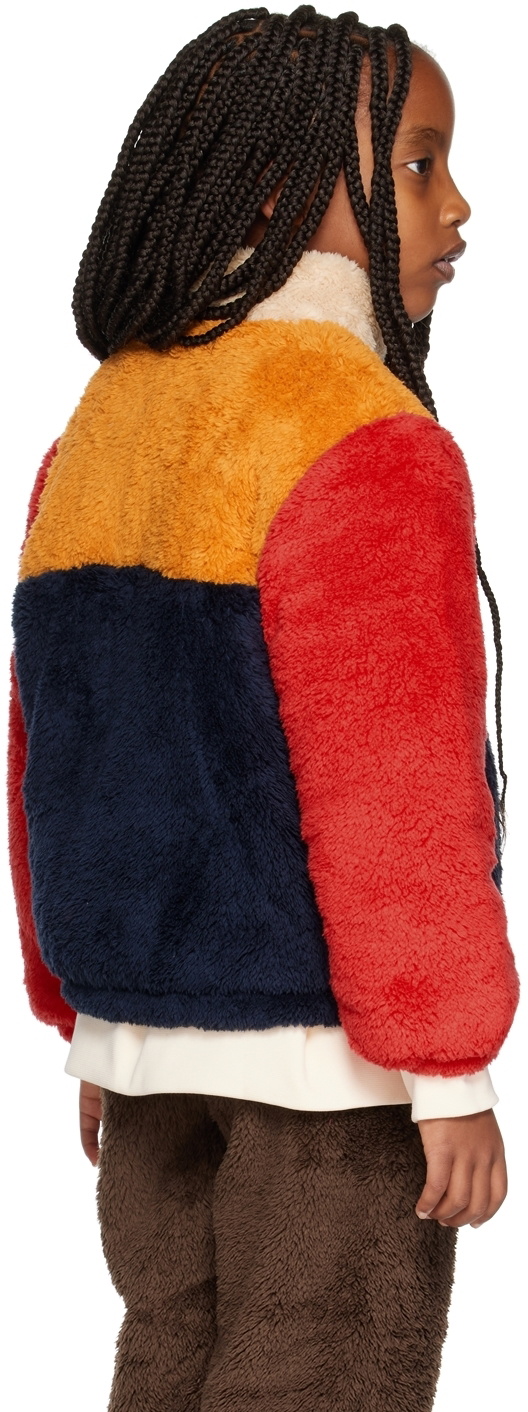 TINYCOTTONS Kids Navy & Yellow Color Block Jacket TINYCOTTONS