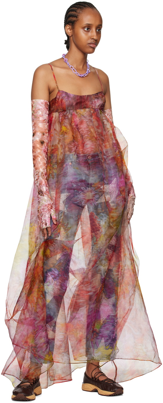 Collina Strada Purple Spikeez Crushed Chain Necklace Collina Strada