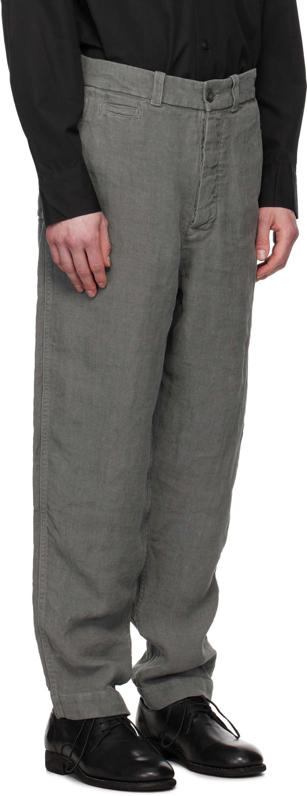 CASEY CASEY Gray Emery Trousers CASEY CASEY