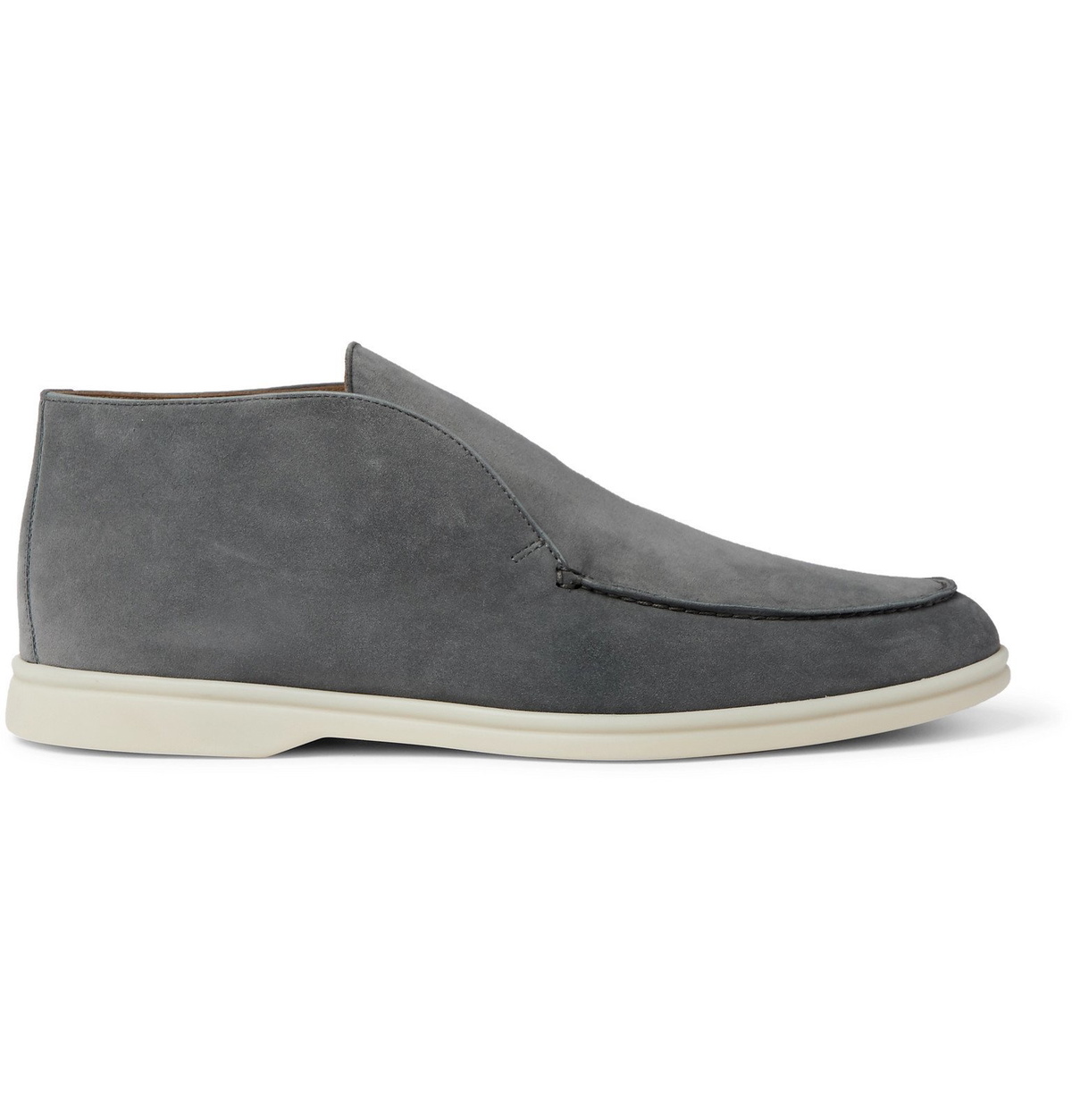 Loro Piana - Open Walk Suede Boots - Gray Loro Piana
