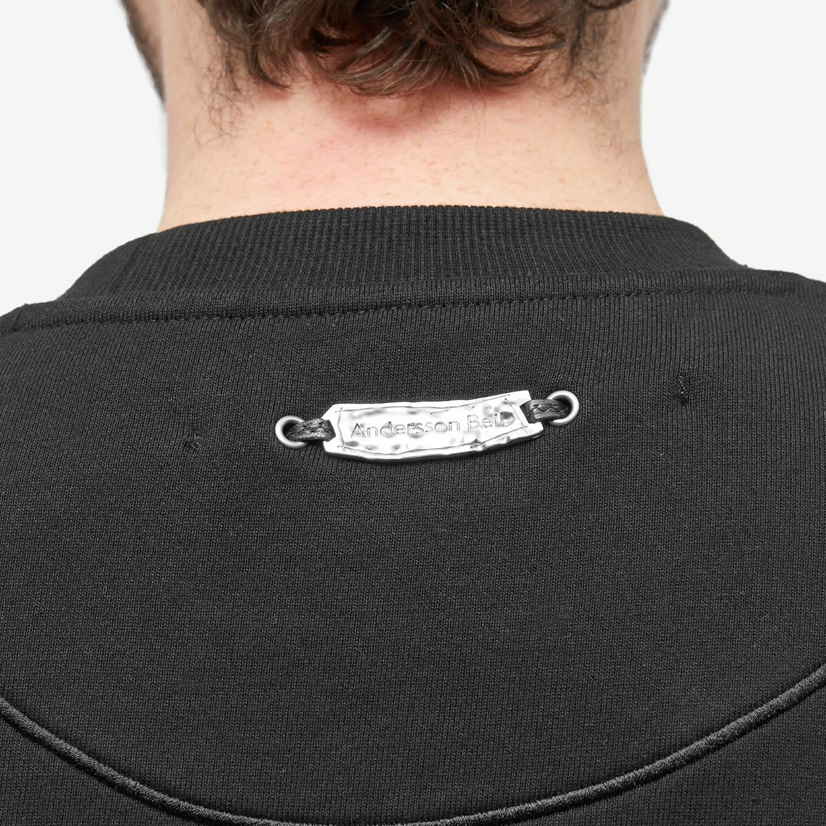 Andersson Bell Men's ADSB Heart Crew Sweat in Black Andersson Bell
