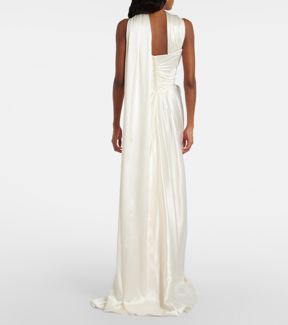 Vivienne Westwood Vixen scarf-detail draped silk-blend gown Vivienne ...