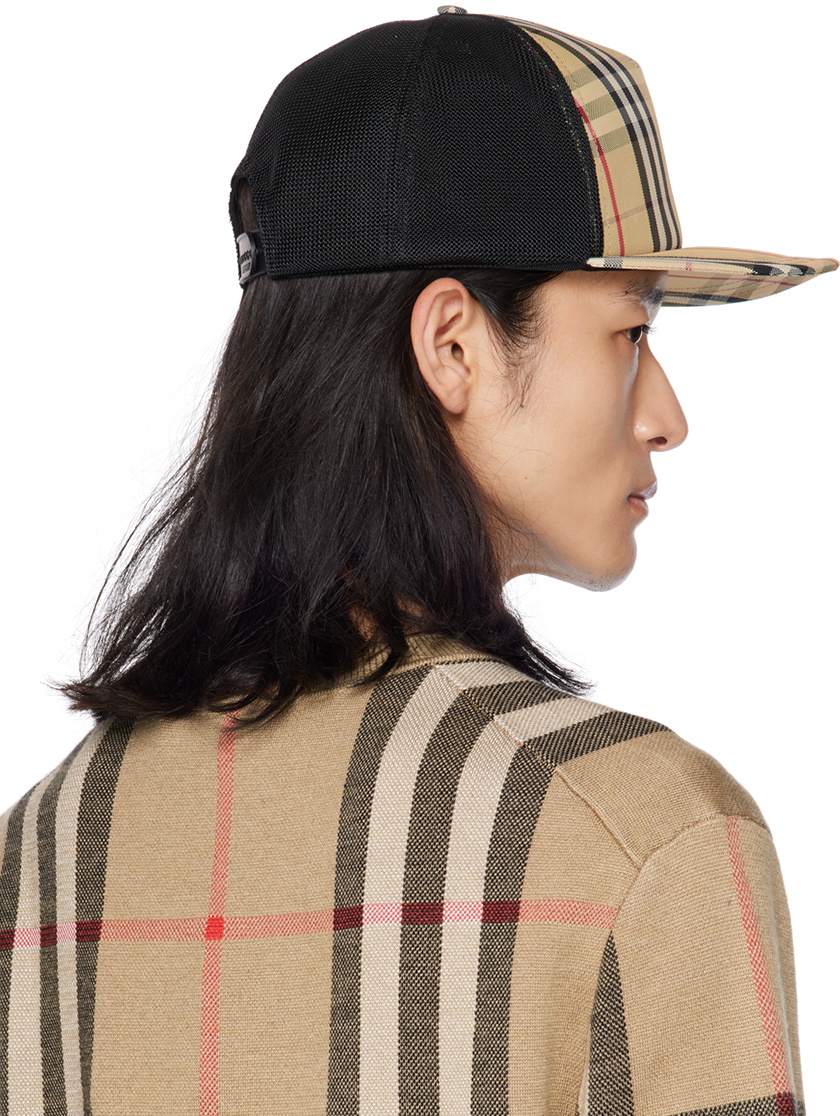 Burberry Beige Check Cap Burberry