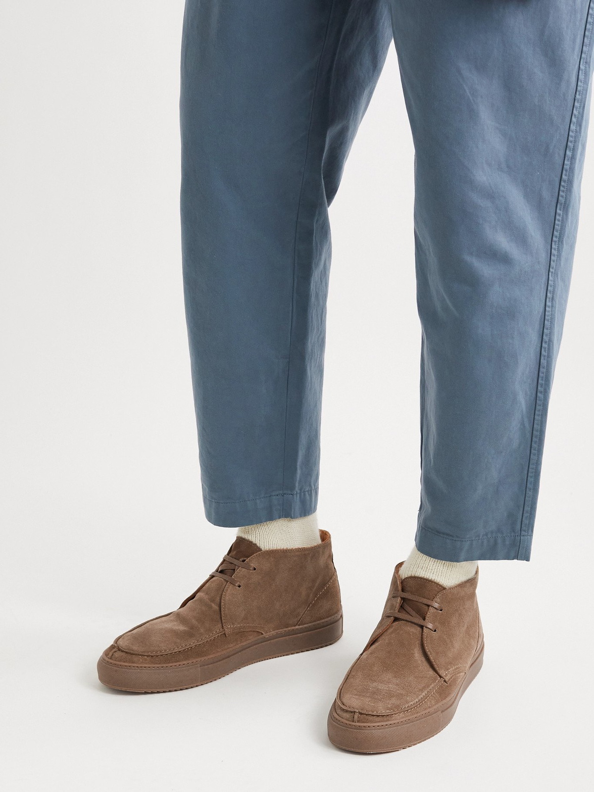 MR P. - Split-Toe Suede Chukka Boots - Brown Mr P.