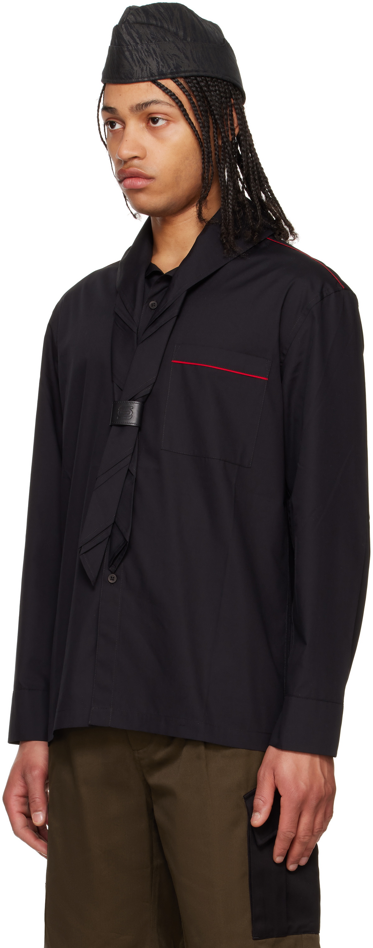 Olly Shinder Black Ceremony Shirt Olly Shinder