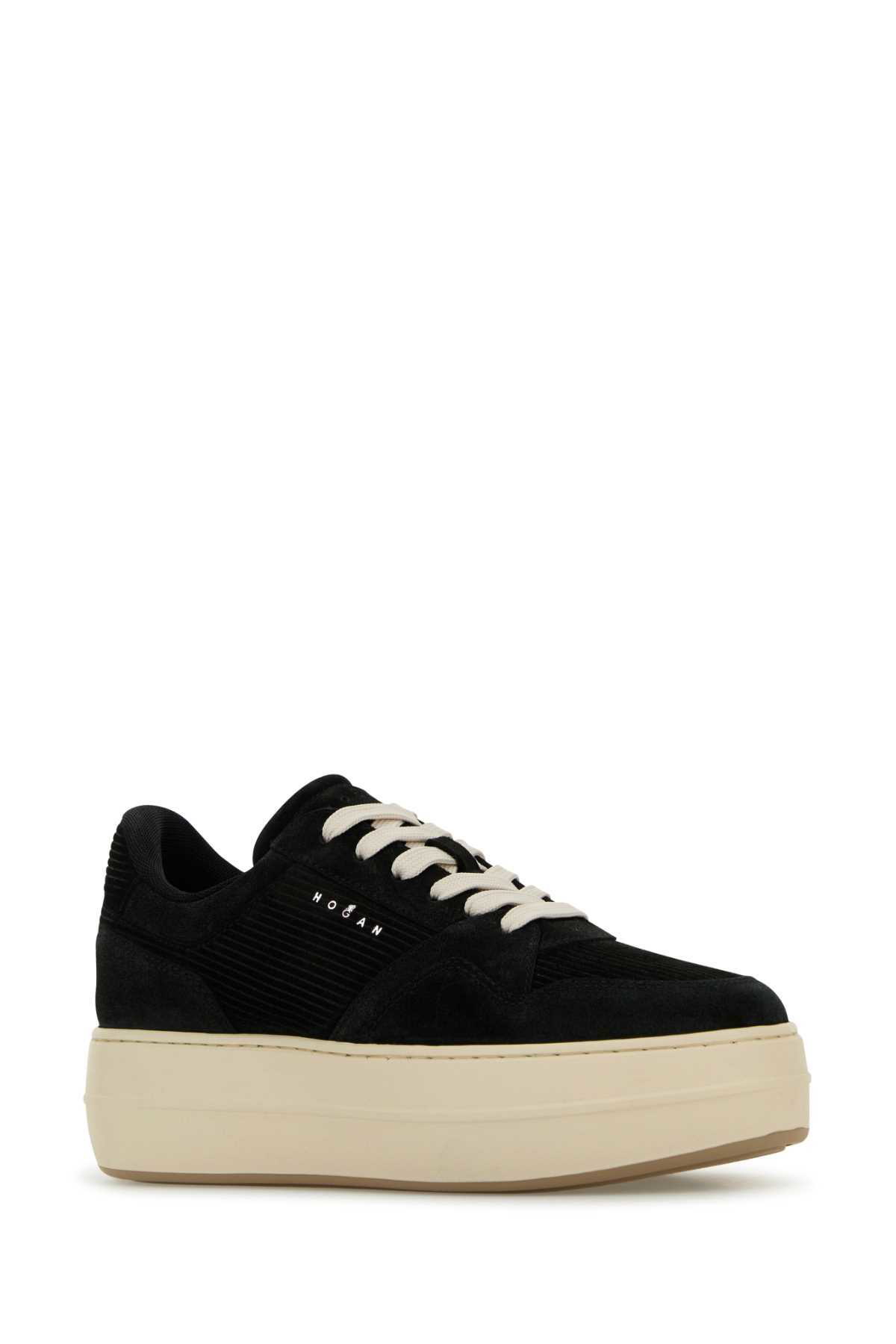 Hogan Black Suede Skyscraper Sneakers Hogan