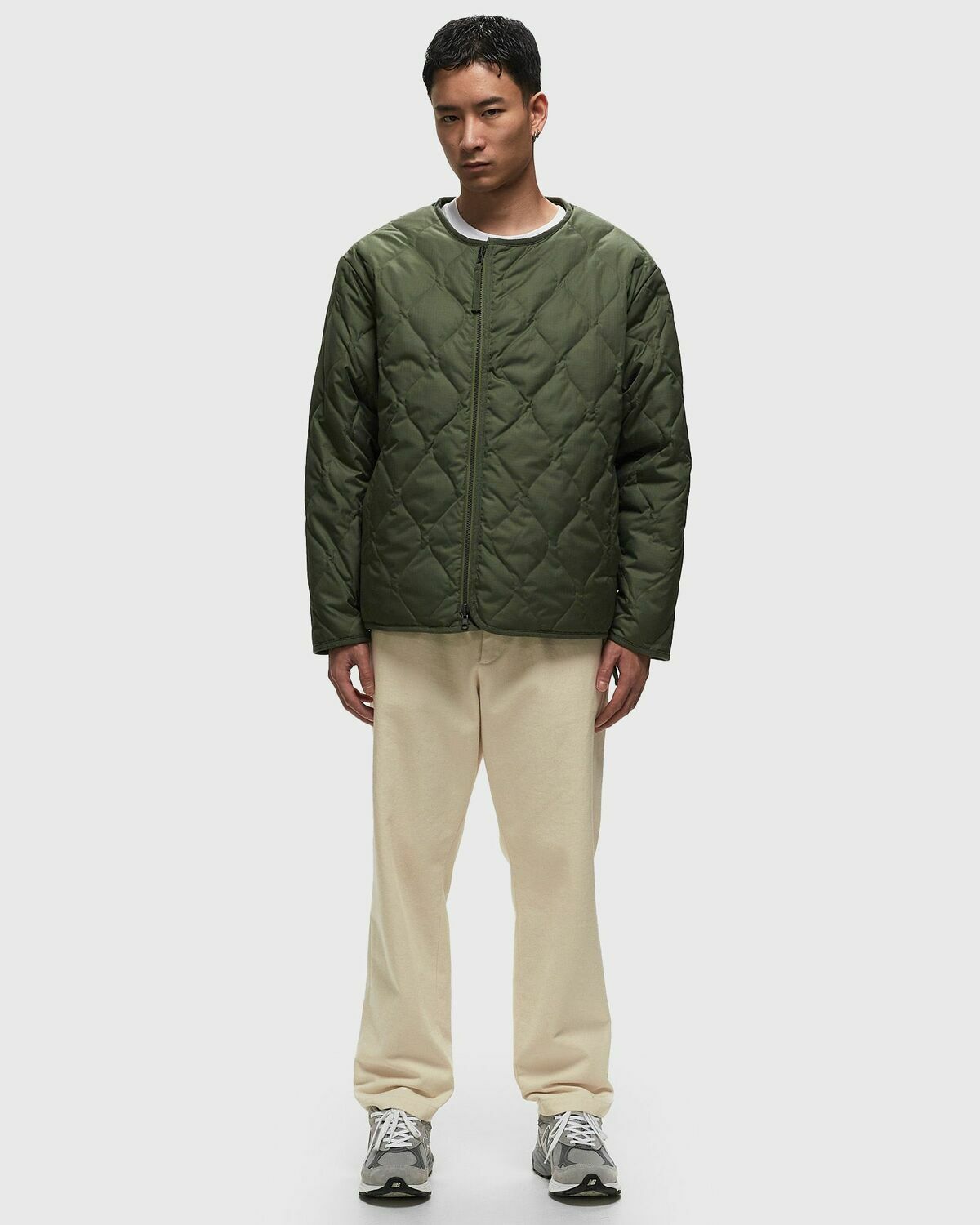 Taion Military Rvsb Crew Neck Jacket Green Windbreaker Taion Extra