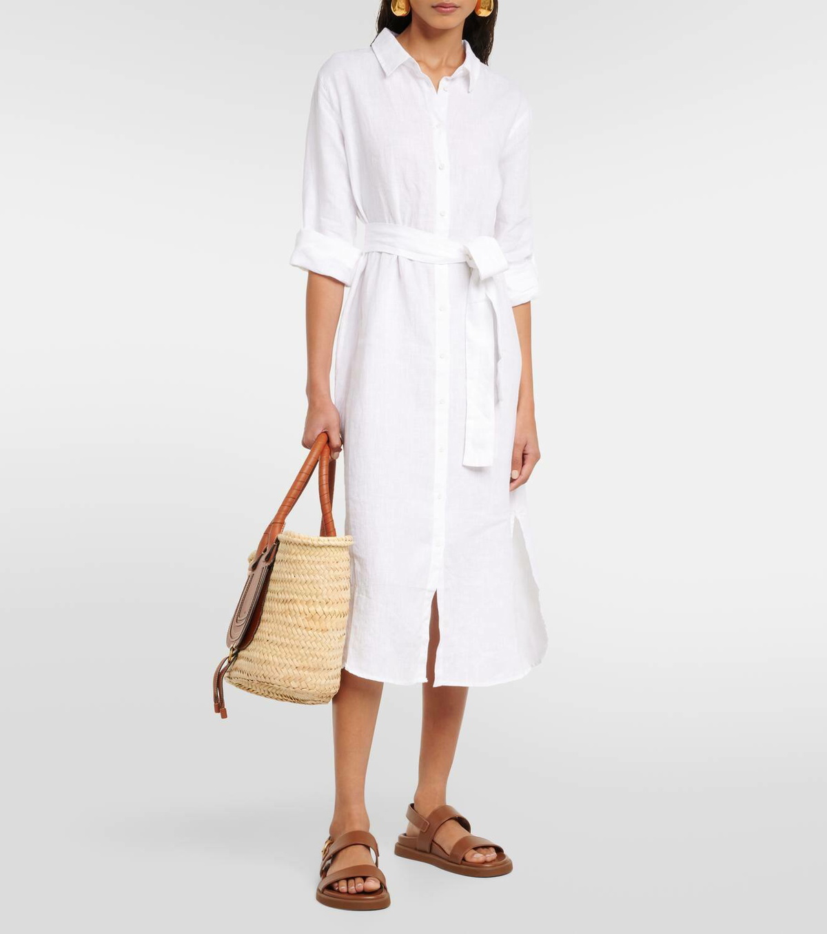 Melissa Odabash Dania linen shirt dress Melissa Odabash