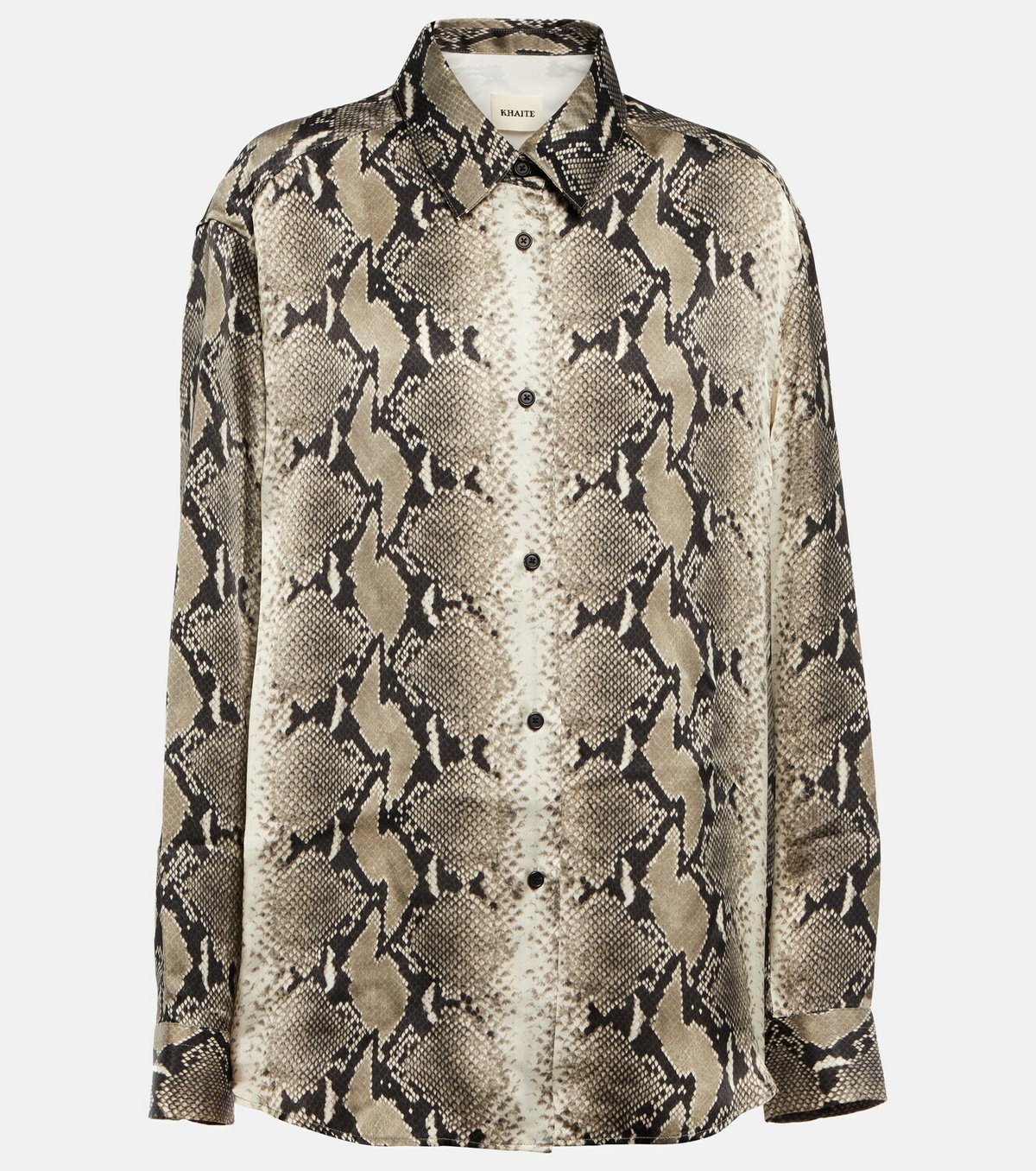Khaite - Argo python-print blouse Khaite