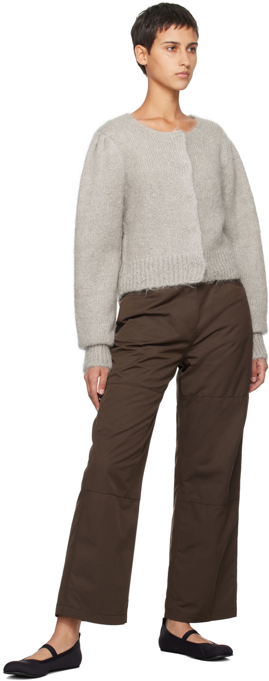 AMOMENTO Gray New Grandma Cardigan AMOMENTO