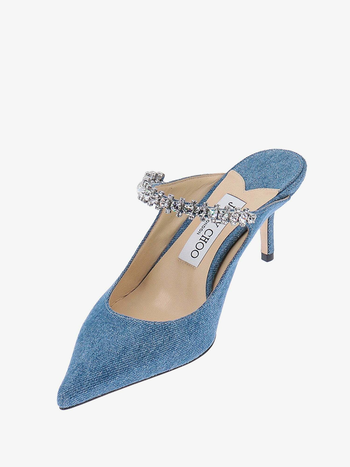 Jimmy Choo Mule Blue Womens Jimmy Choo