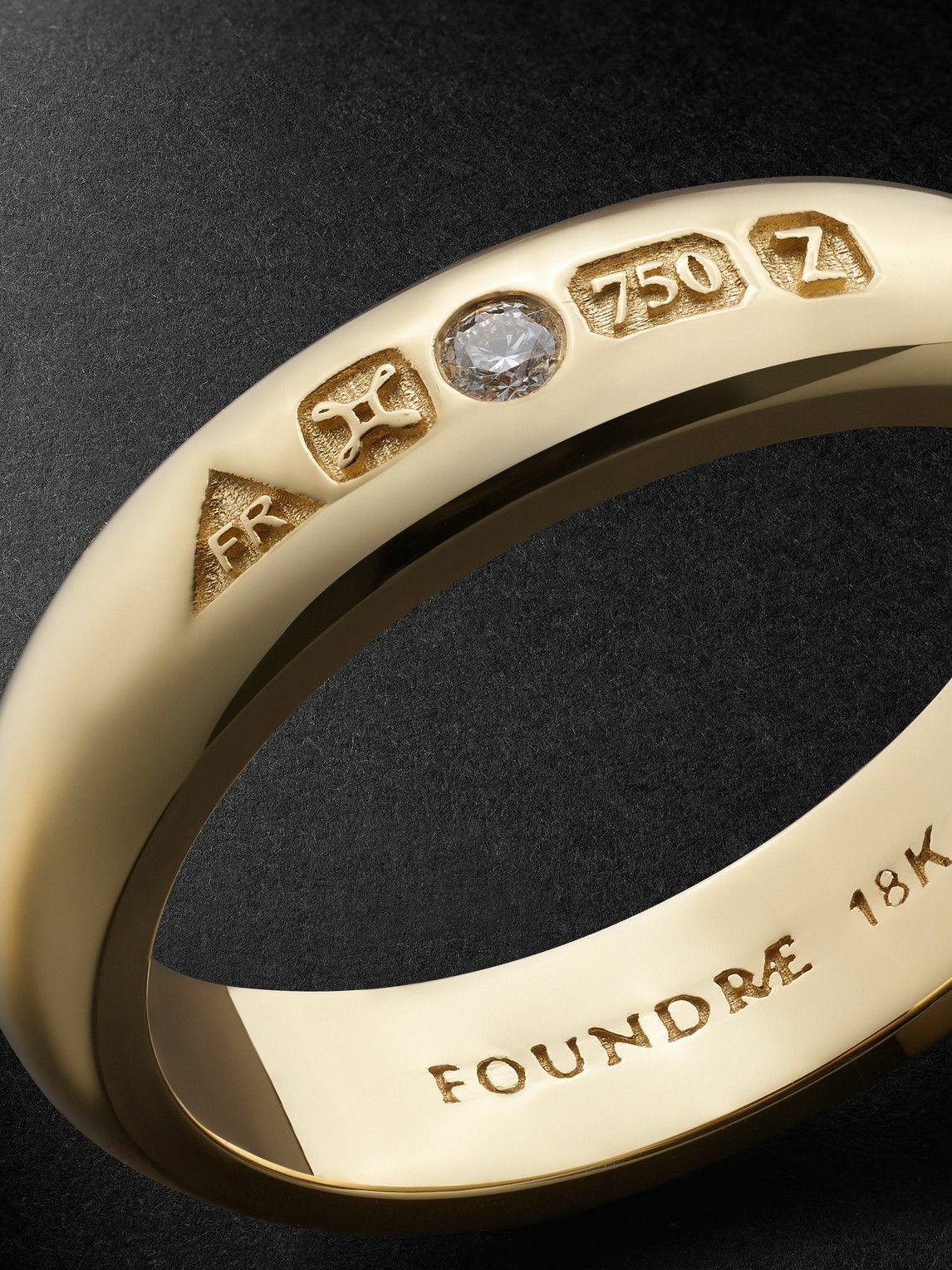 Foundrae 18 Karat Gold Diamond Ring Gold Foundrae