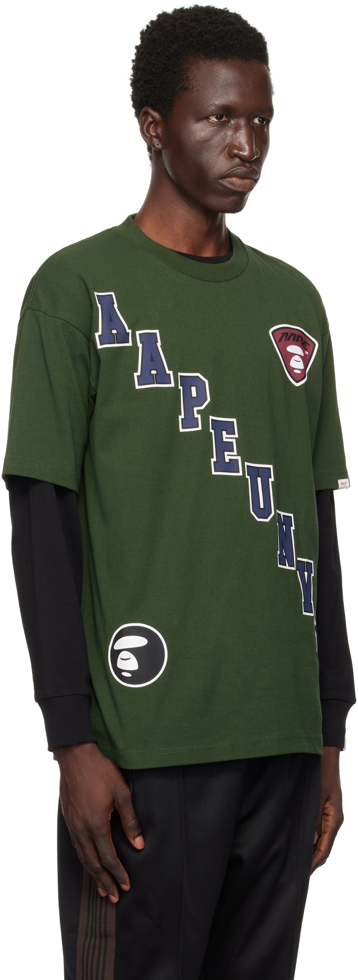 AAPE by A Bathing Ape Green Theme Main T-shirt AAPE by A Bathing Ape