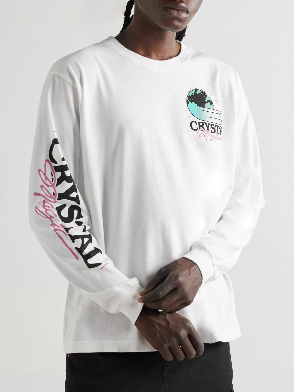 GOOD MORNING TAPES - Crystal Magic Printed Organic Cotton-Jersey T ...