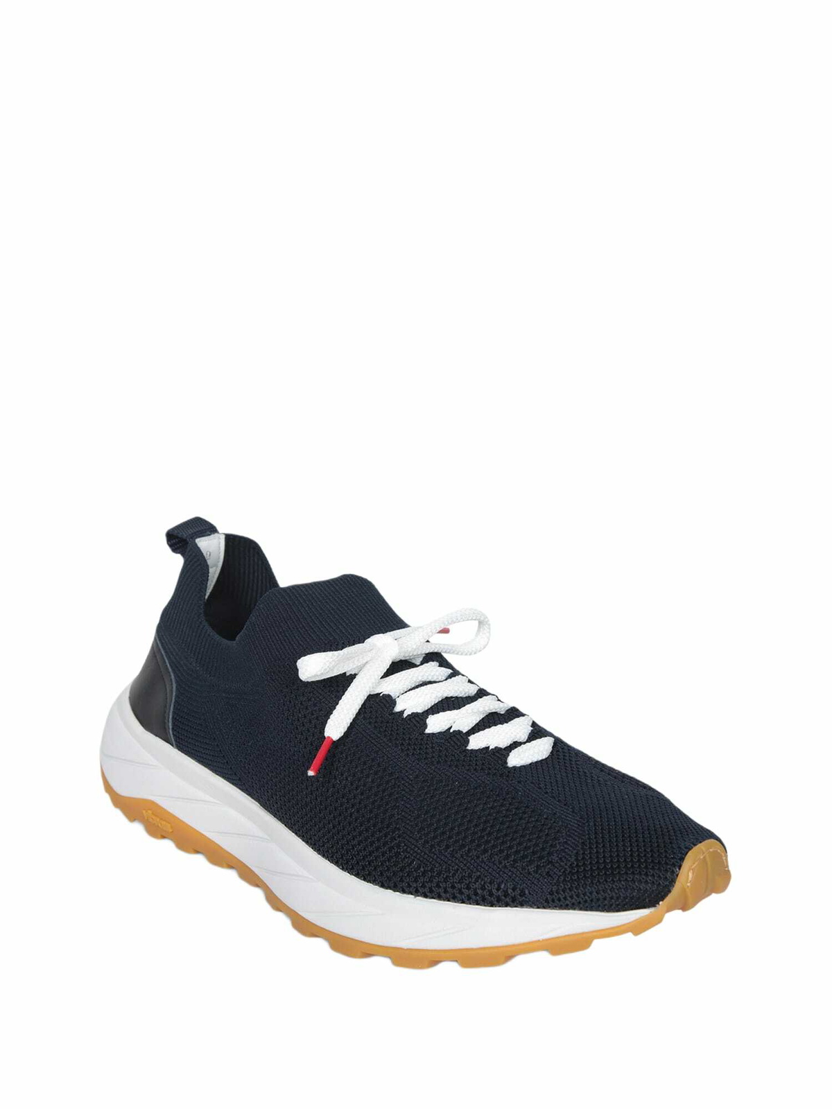 Kiton Blue Knit Vibram Sneakers Kiton