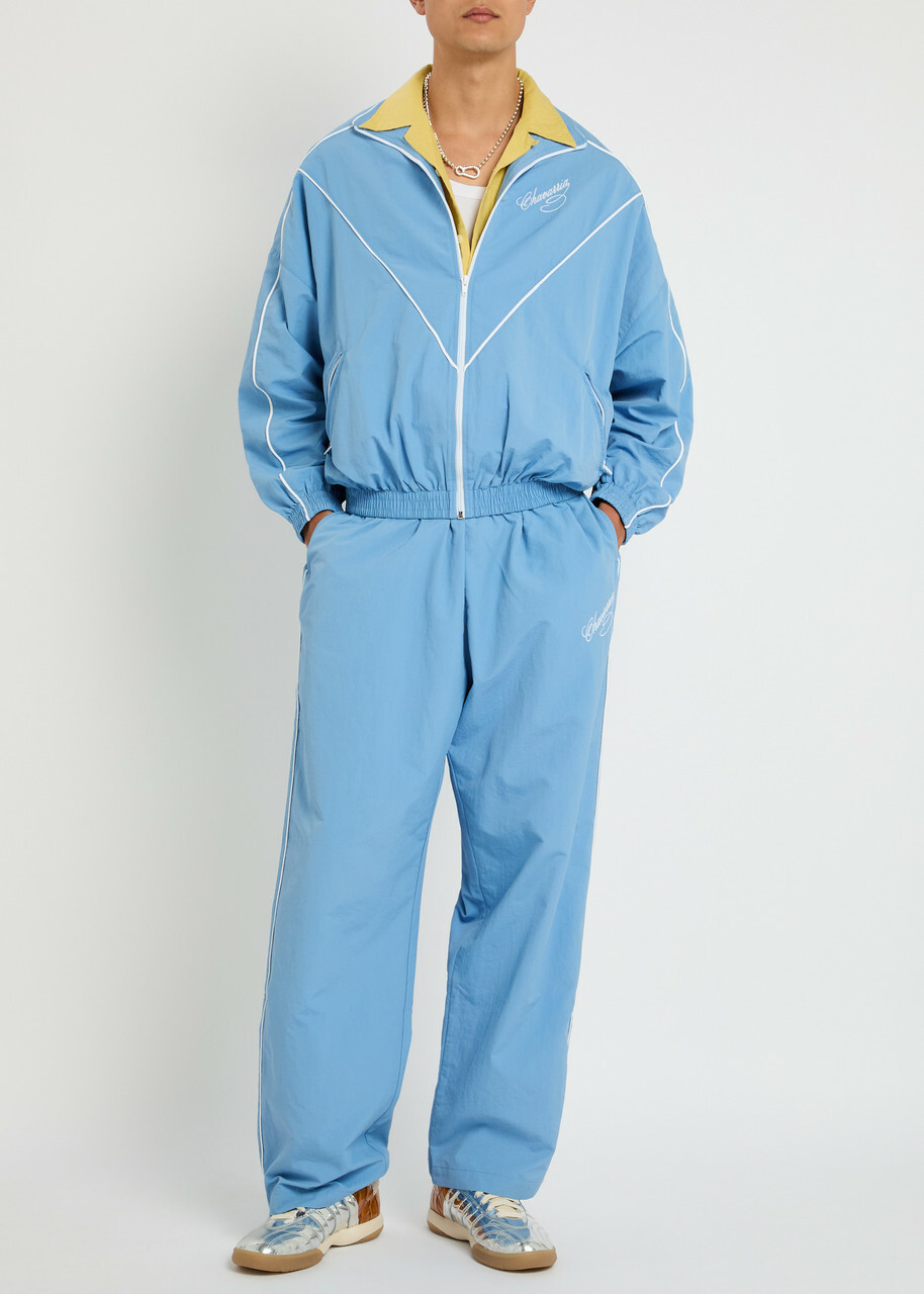 Willy Chavarria Ruff Rider Shell Track Jacket Blue Willy Chavarria