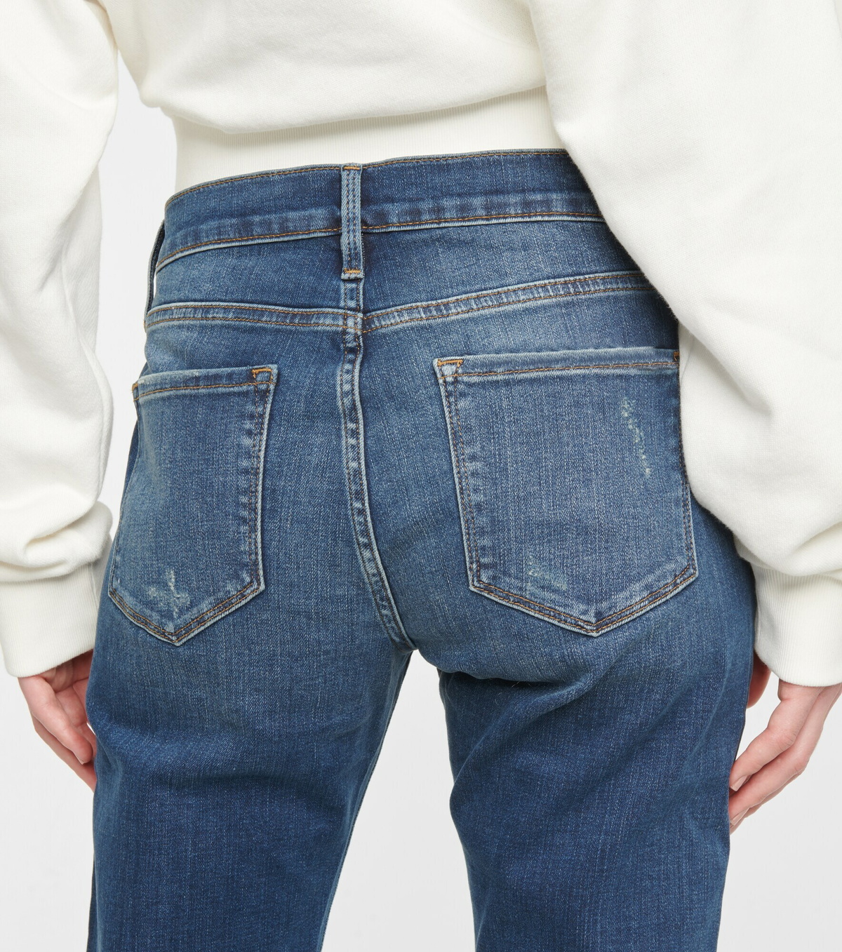 Frame - Le Garcon mid-rise cropped jeans Frame Denim
