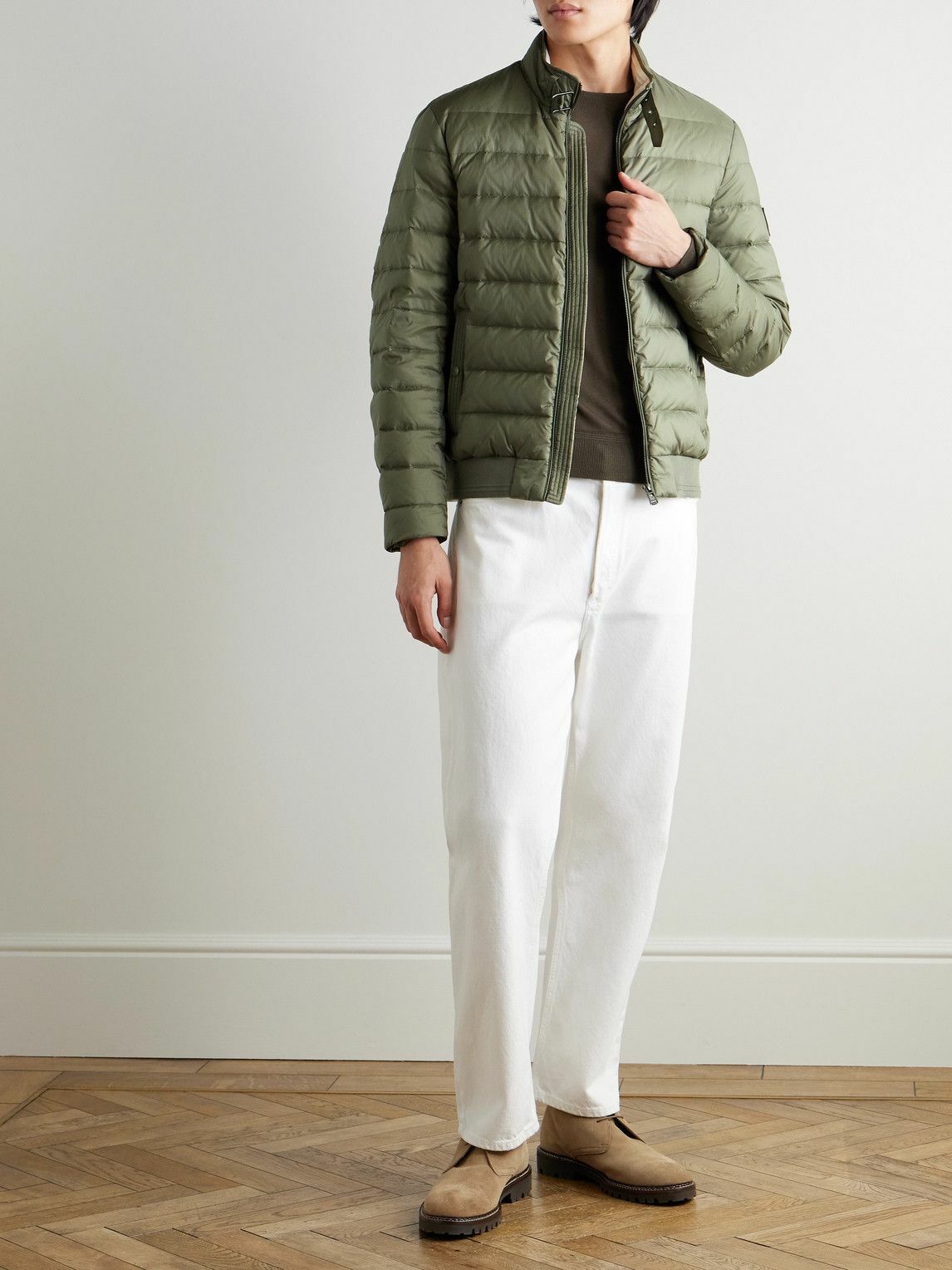 Belstaff - Circuit Logo-Appliquéd Quilted Recycled-Shell Down Jacket - Green Belstaff