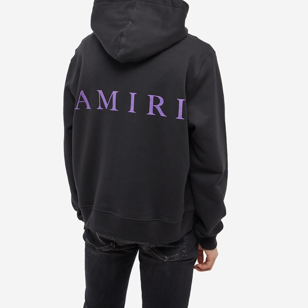 AMIRI Men's MA Logo Hoody in Black/Purple Amiri