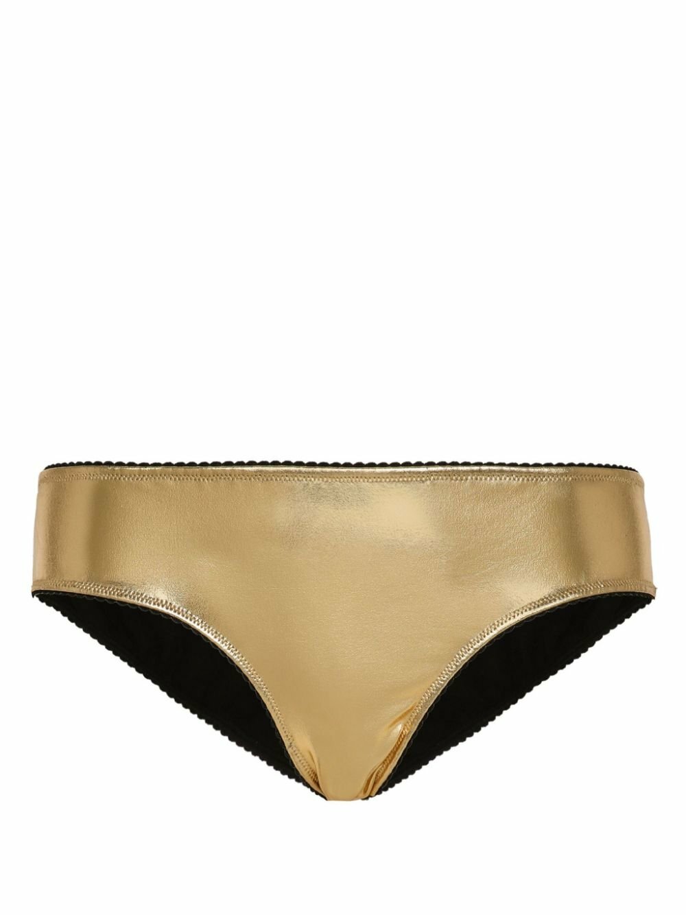 Dolce & Gabbana Gold-Tone Low-Rise Metallic Briefs Dolce & Gabbana