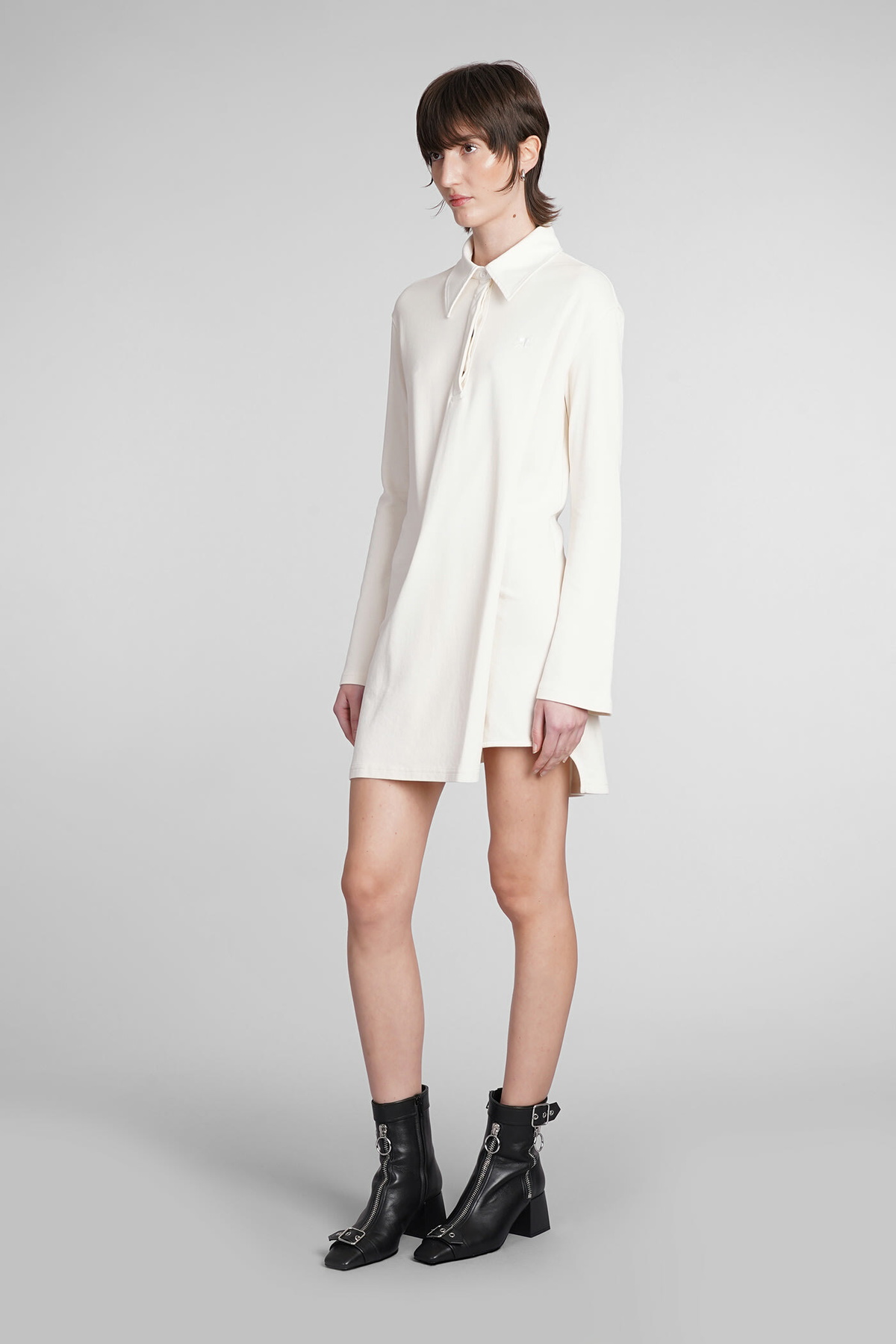 Courrèges Dress In Beige Cotton Courreges