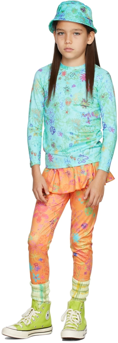 Collina Strada SSENSE Exclusive Kids Orange Ruffle Trousers Collina Strada