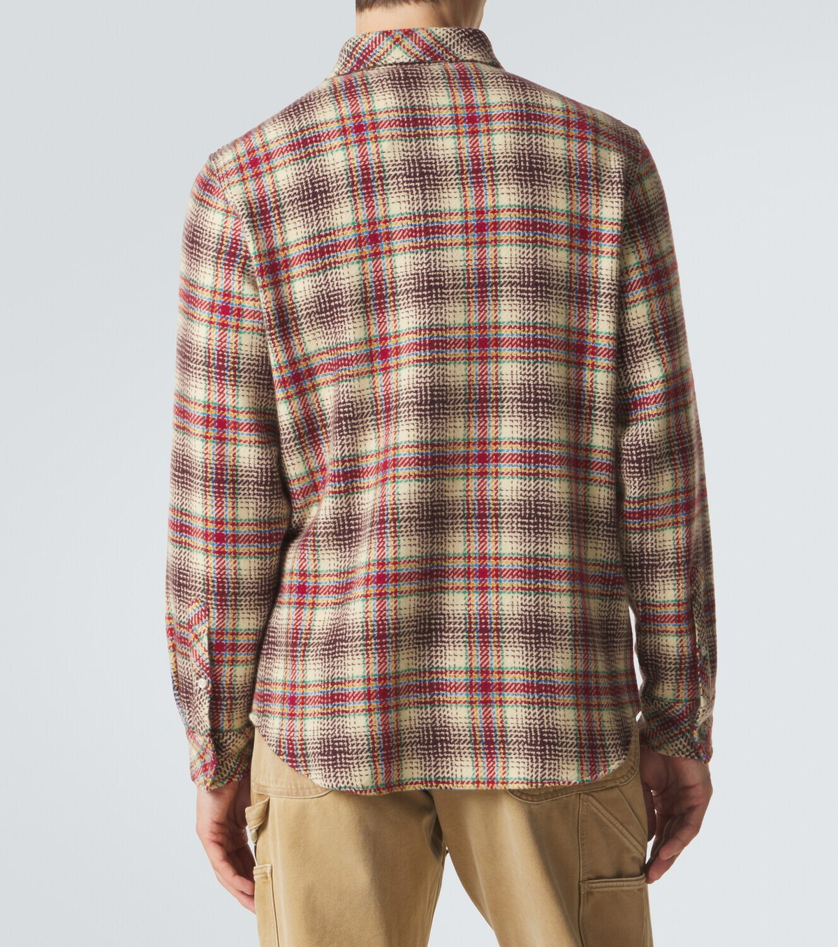 God's True Cashmere Balance cashmere shirt with emerald God's True Cashmere
