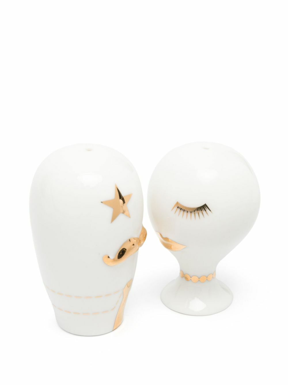 Jonathan Adler White Porcelain Mrs Muse And Mr Muse Shakers Jonathan Adler