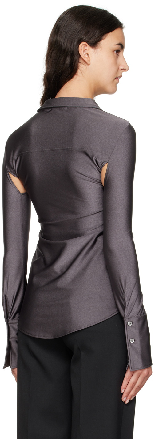 Coperni Gray Cutout Shirt Coperni