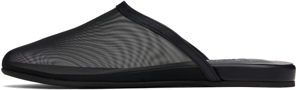 Ancient Greek Sandals Black 'The Slipper' Mules Ancient Greek Sandals