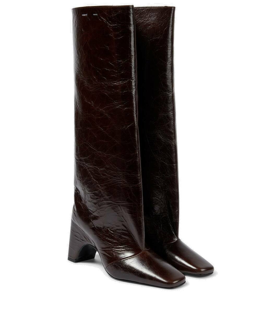 Coperni Bridge leather knee-high boots Coperni