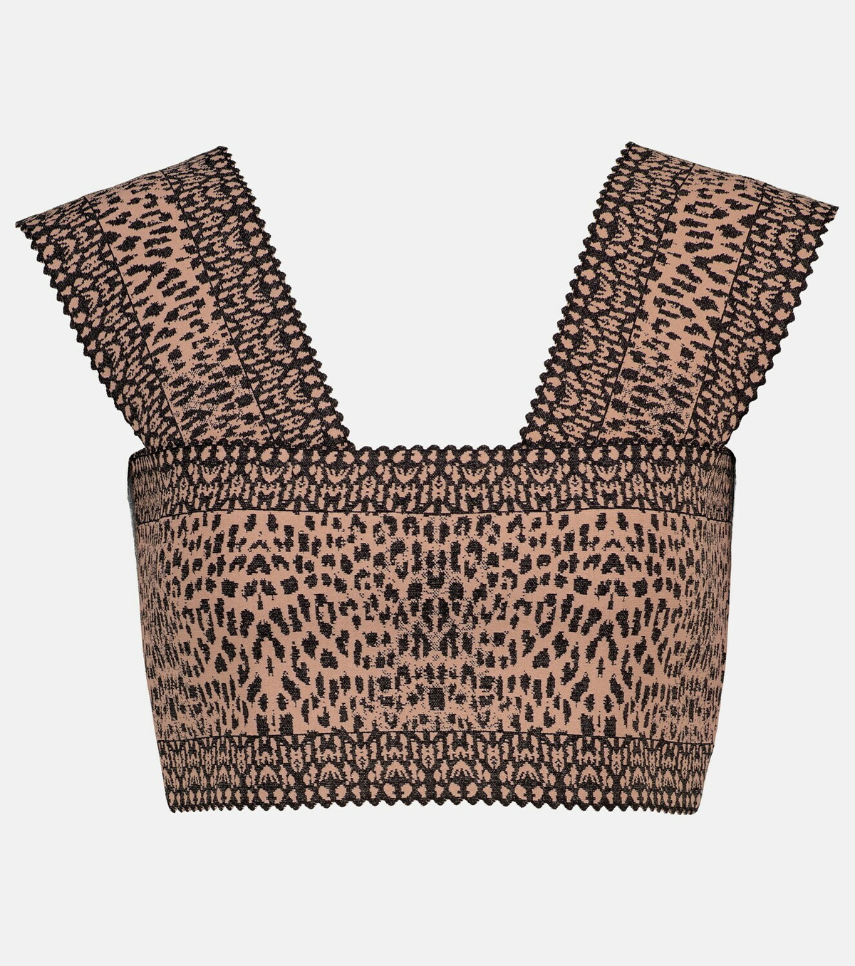 Alaïa Leopard-print crop top ALAÏA