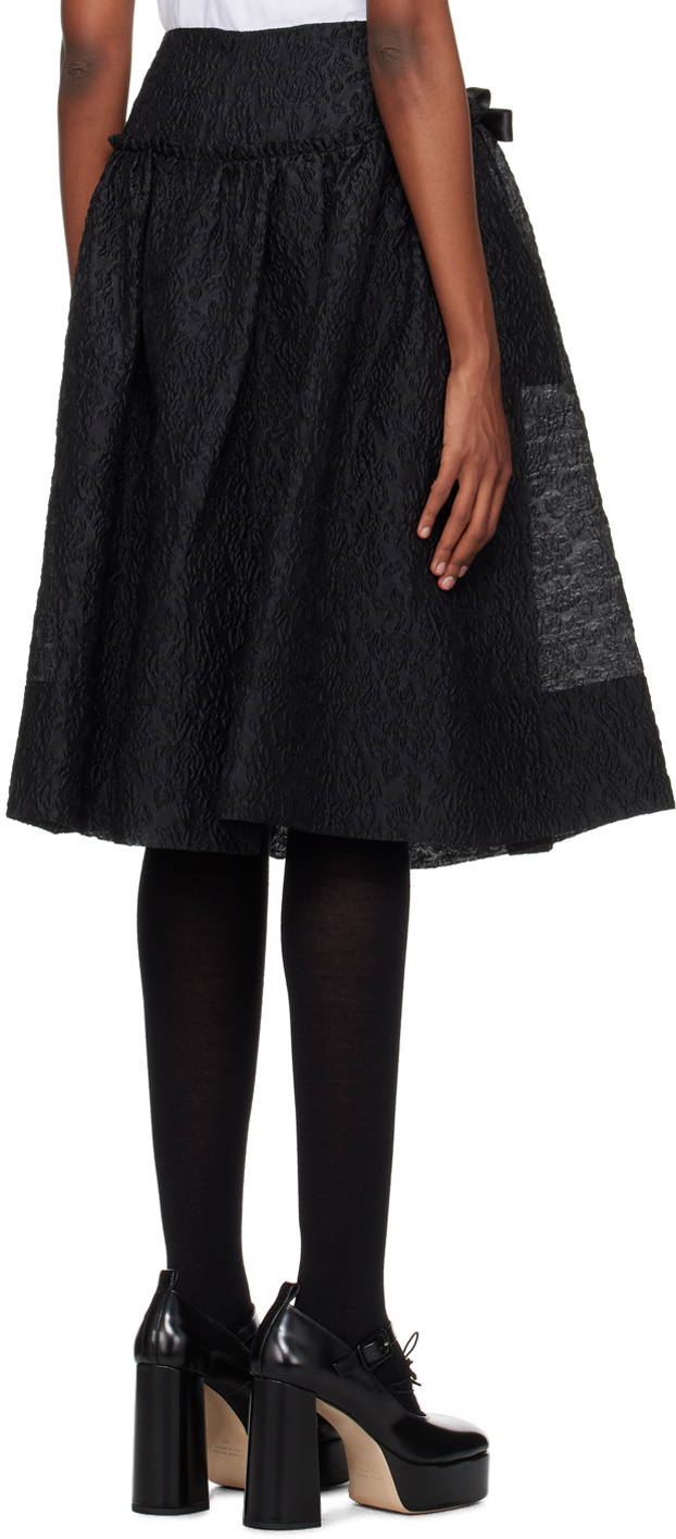 Simone Rocha Black Basque Midi Skirt Simone Rocha
