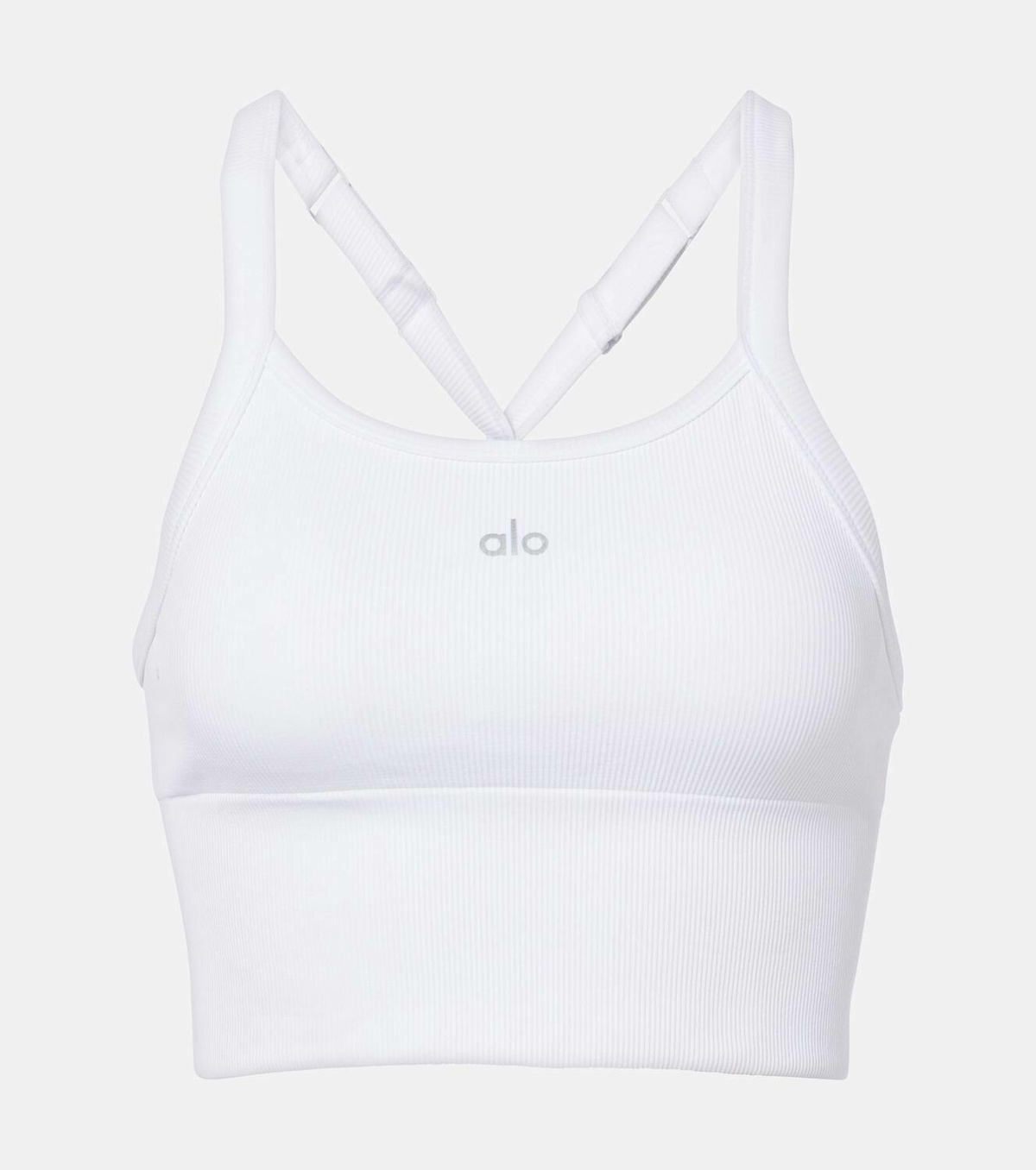 Alo Yoga Ribbed-knit bra top Alo Yoga