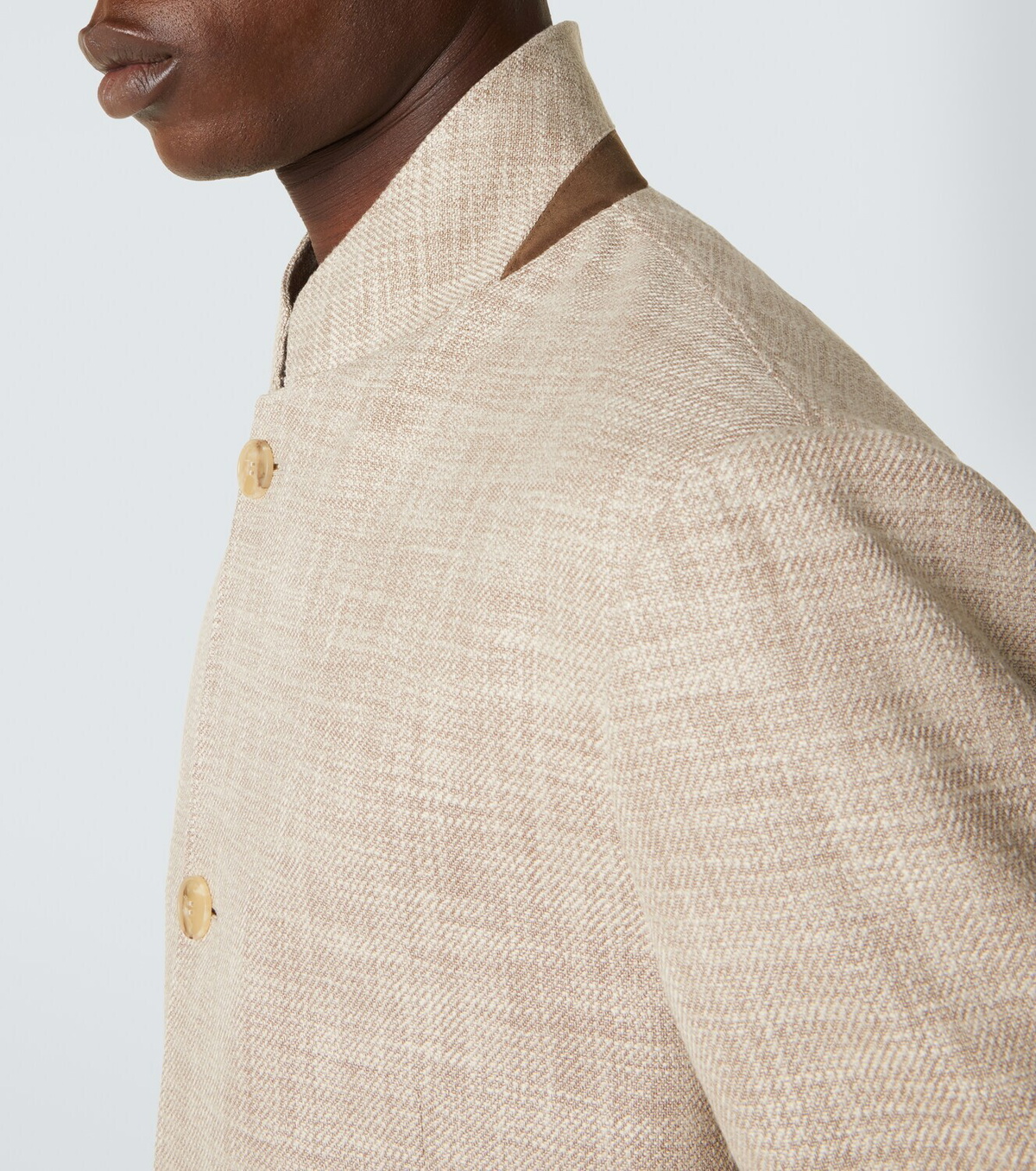 Canali Cotton, wool, and silk blazer Canali