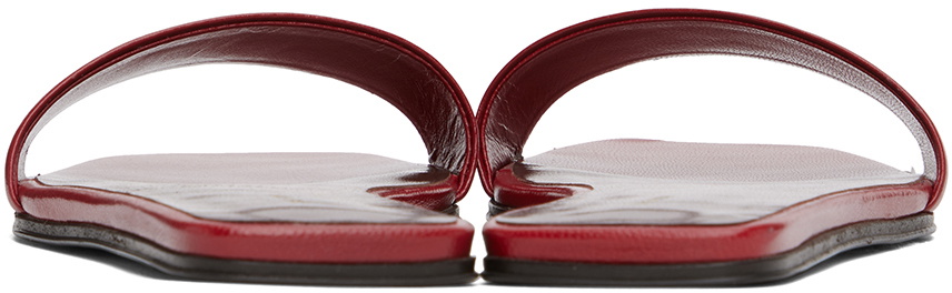 The Row Red Chocolate Sandals The Row