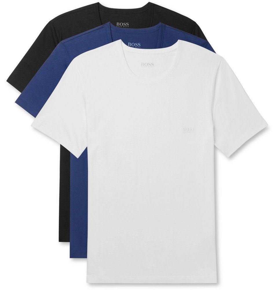 Hugo Boss - Three-Pack Cotton-Jersey T-Shirts - Men - Multi Hugo Boss